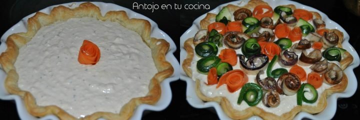 Vegetable and cottage cheese pie - Antojo en tu cocina