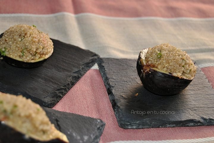 Higos rellenos de quinoa. Aperitivo Fácil y Sano - Antojo en tu cocina