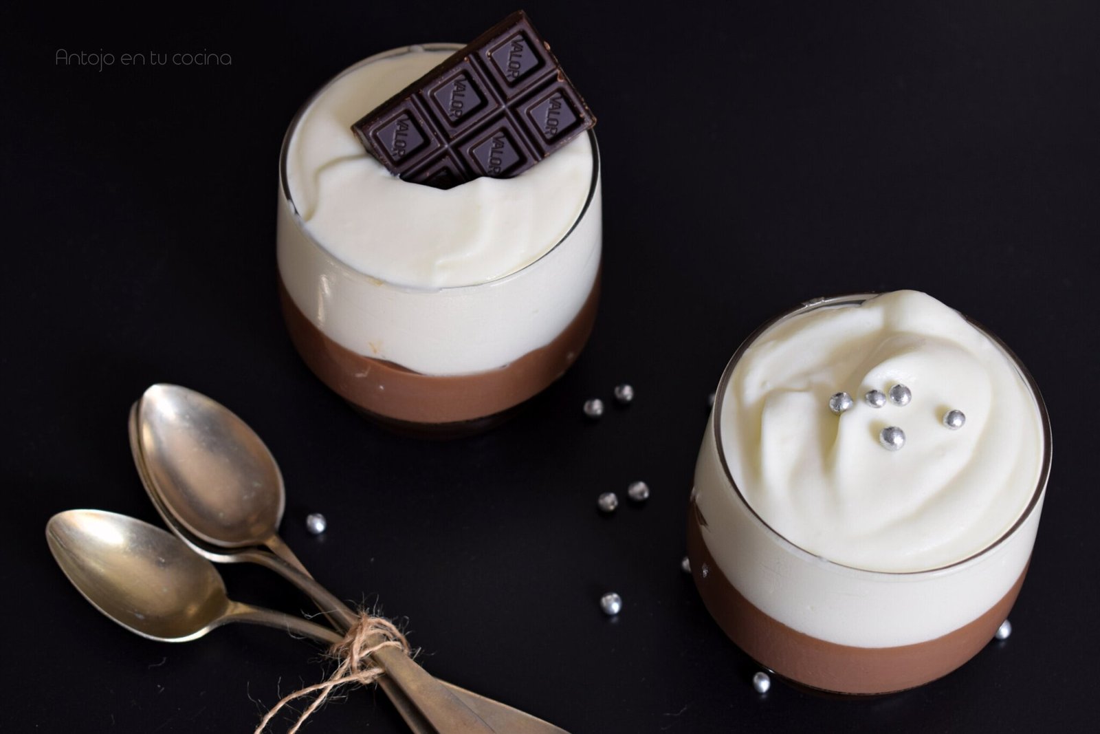 Copa de chocolate con nata, receta muy fácil (sin huevo) - Antojo en tu ...