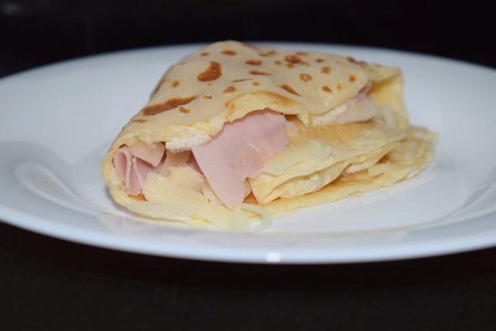 Crepes de jamón y queso. Receta Fácil y Rápida - Antojo en tu cocina