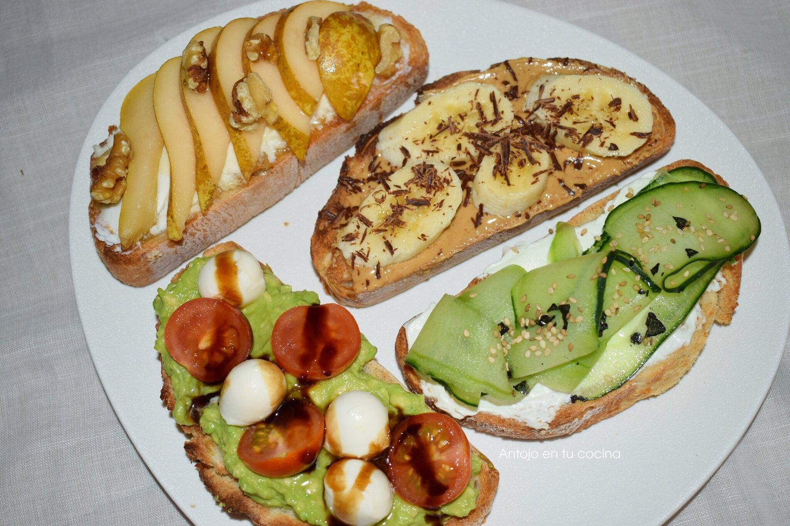 4 tostadas saludables muy fáciles y rápidas de elaborar - Antojo en tu ...