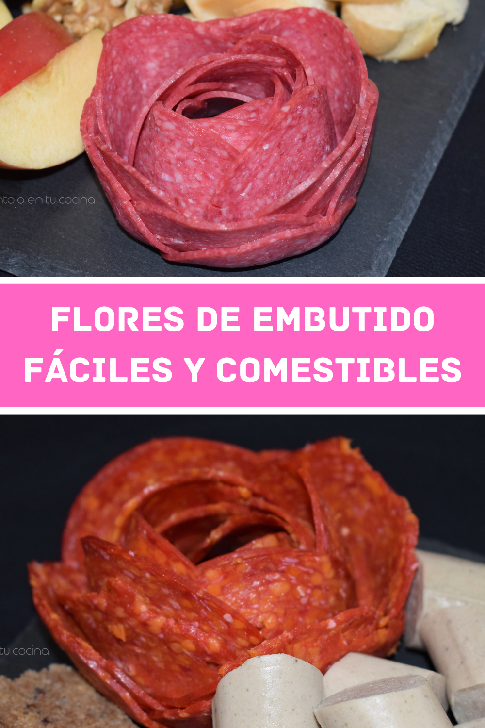 Cómo hacer flores de embutido fáciles y rápidas - Antojo en tu cocina