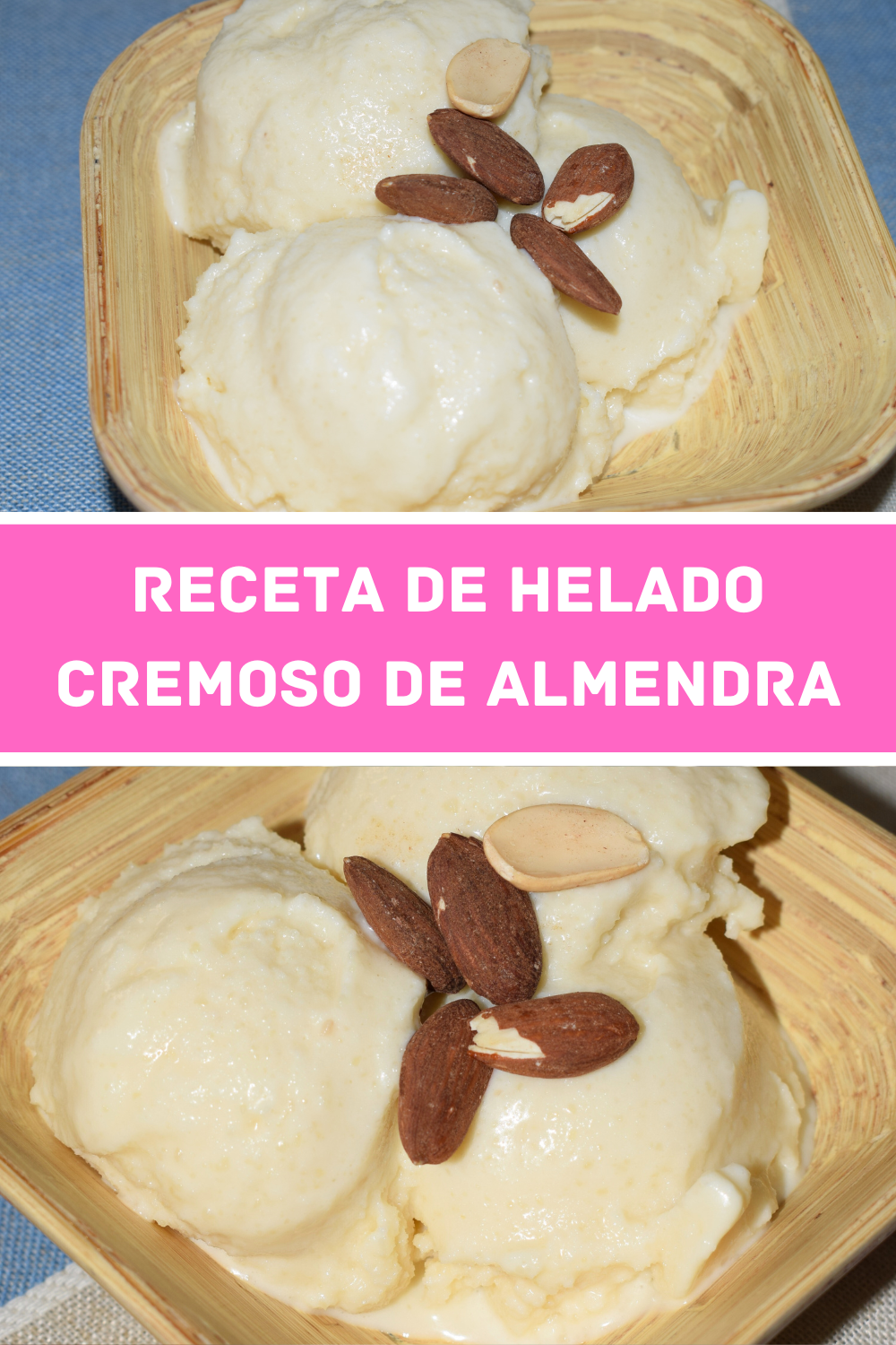 Helado de almendra cruda muy cremoso, receta fácil con 4 ingredientes ...