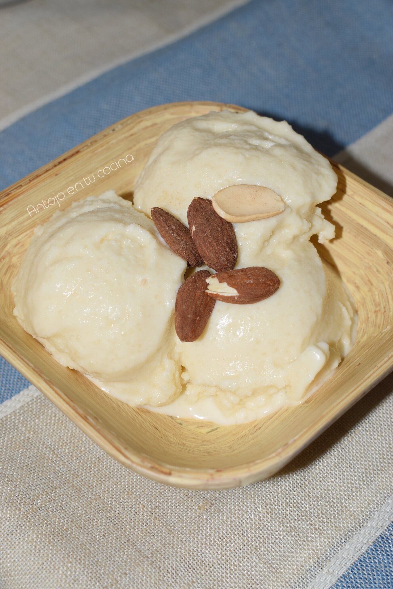 Helado de almendra cruda muy cremoso, receta fácil con 4 ingredientes ...